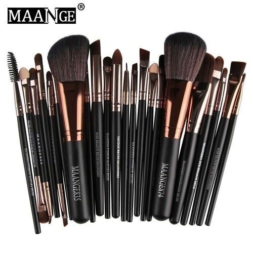 MAANGE Brand Professional 22pcs Cosmetic Makeup Brushes Set Blusher ...